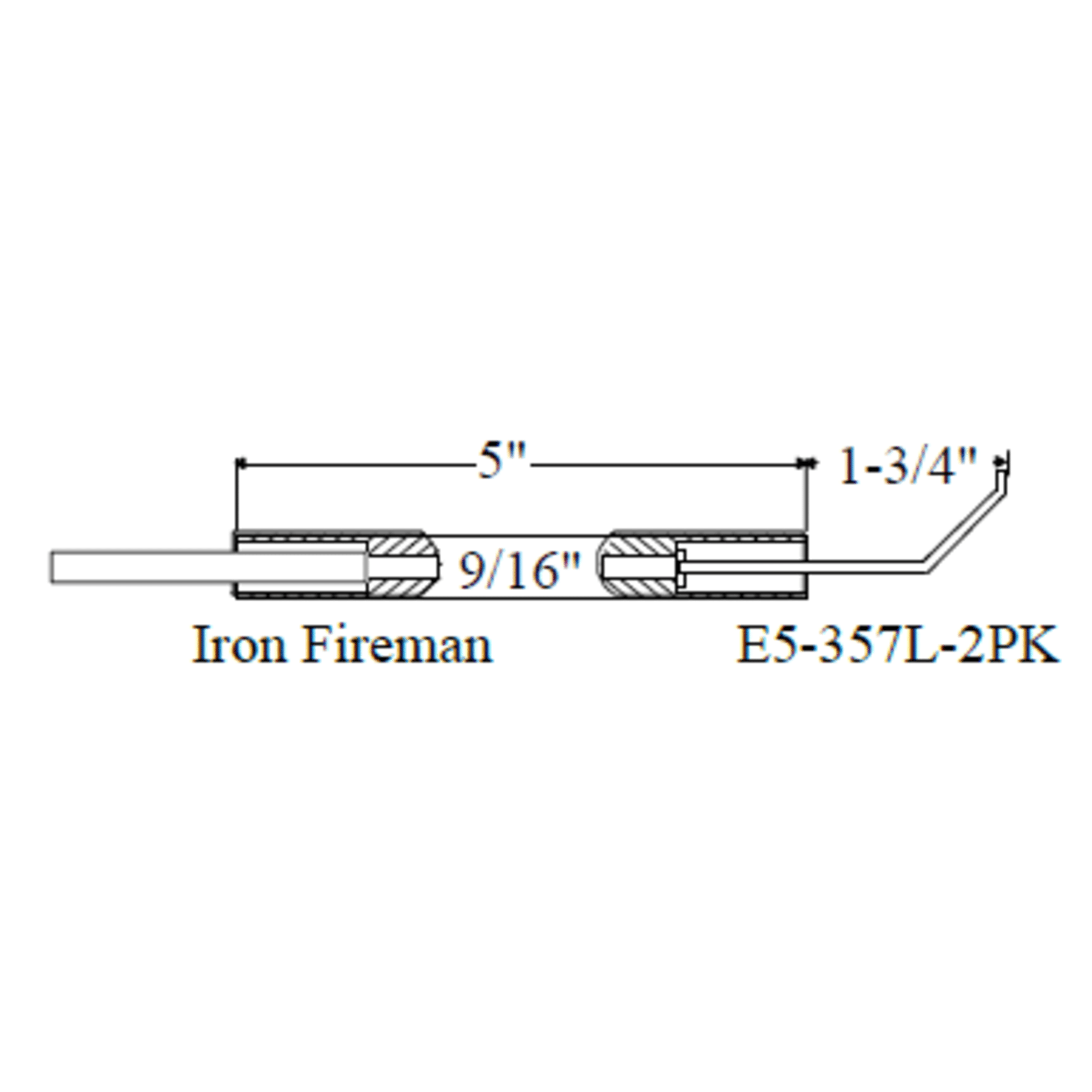 E5-357L-2PK - Westwood - 357L, Iron Fireman Electrode 2pk – Industrial ...